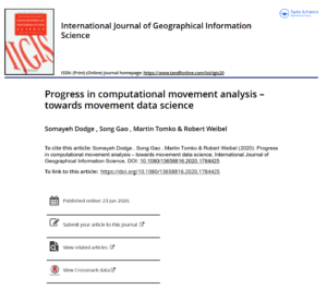 New IJGIS Editorial on Movement Data Science – GeoDSLab@UW-Madison
