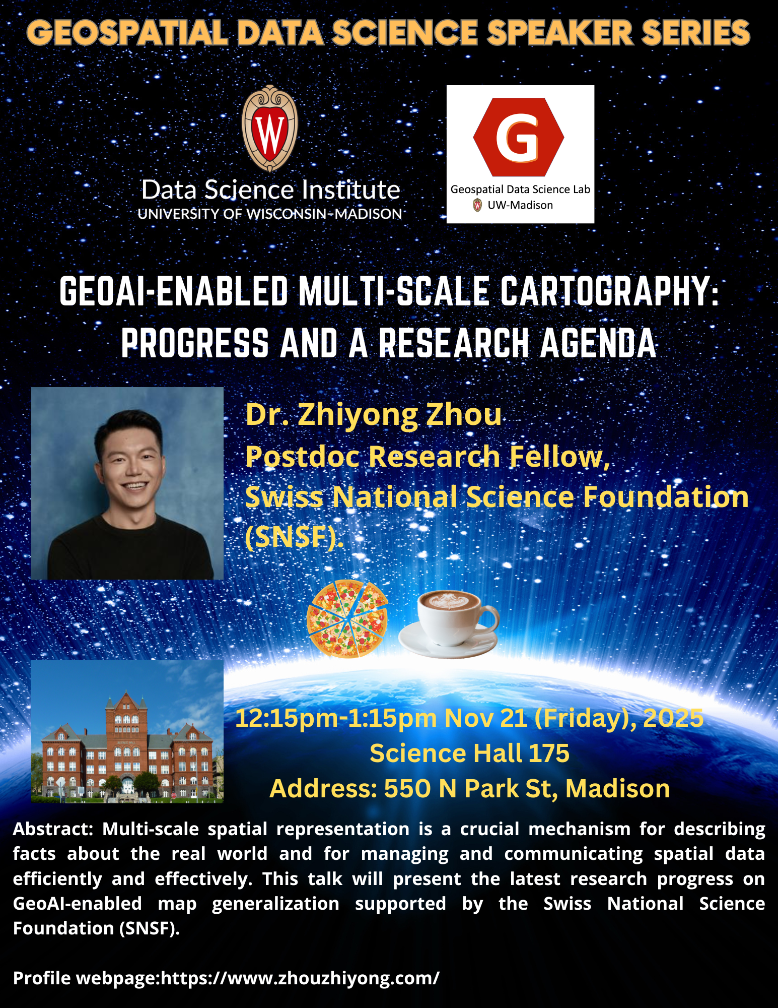 Geospatial Data Science Seminar with Dr. Zhiyong Zhou – GeoDSLab@UW-Madison