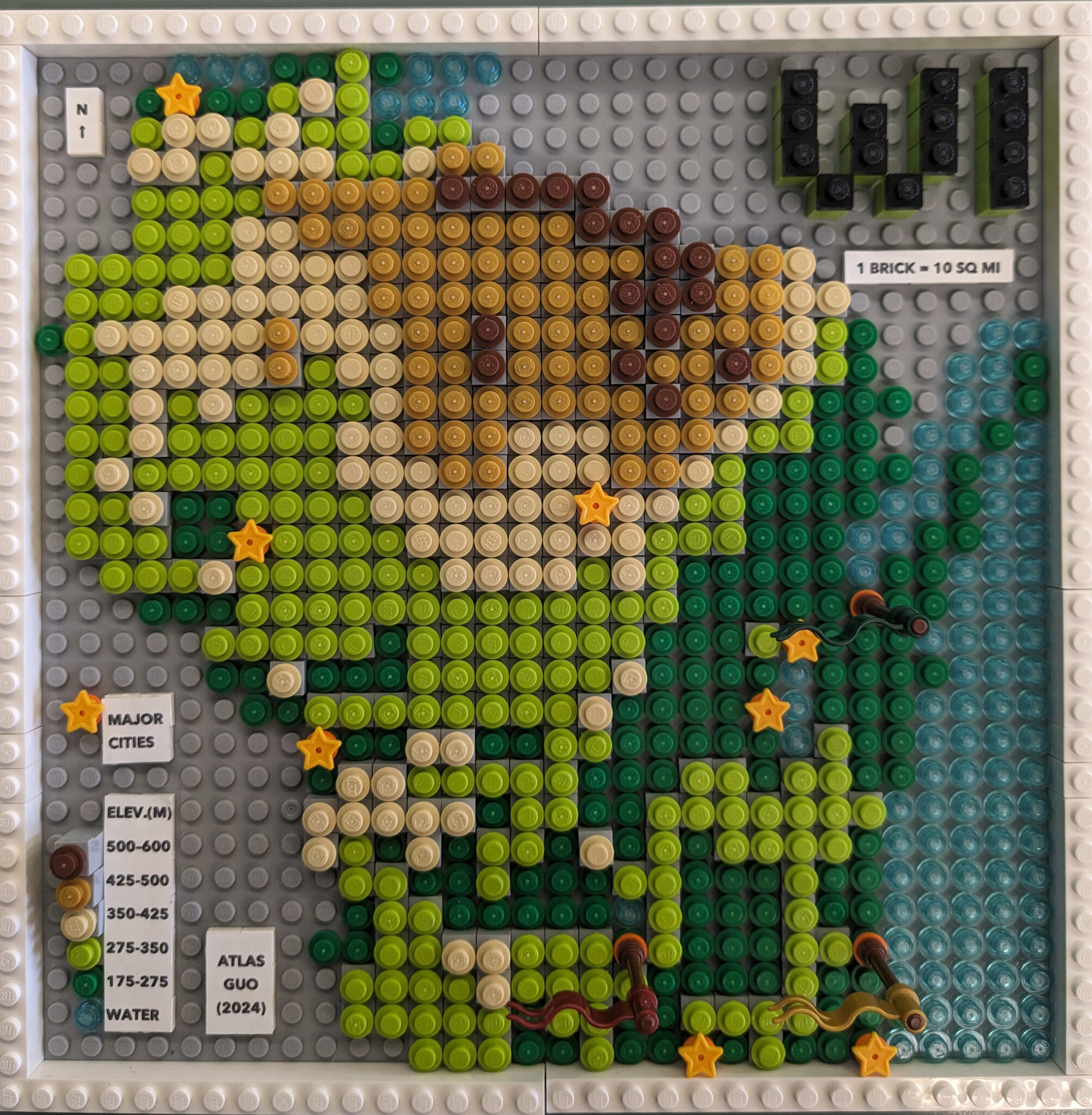 LEGO Map of Wisconsin sweeps recent map contest awards - MadGeogNews