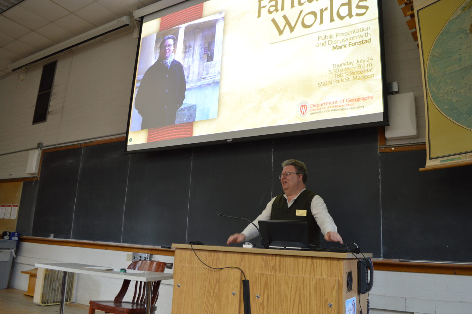 Fantastic Worlds Map Exhibit Draws Crowds to Science Hall - MadGeogNews
